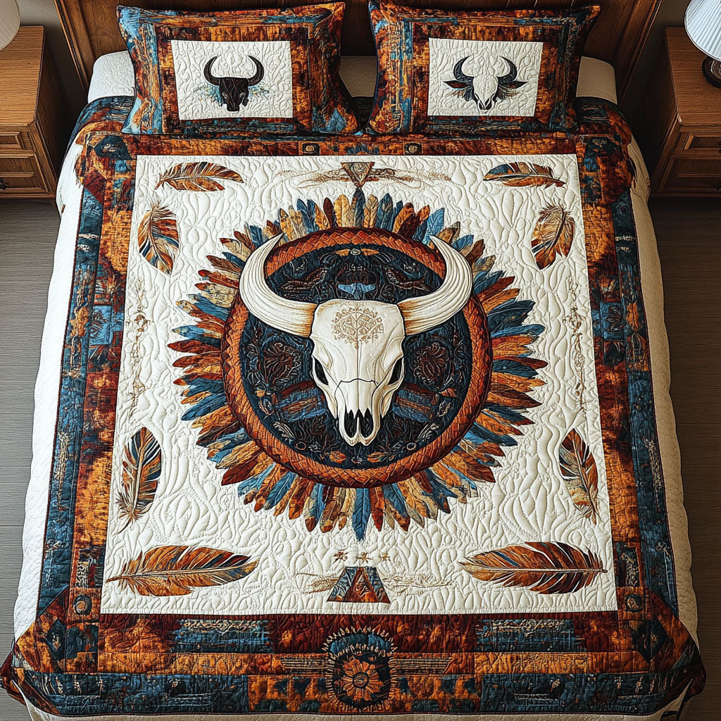 Cattle Drive 3-Piece Quilted Bedding Set NCU0PT2555 – Vantique