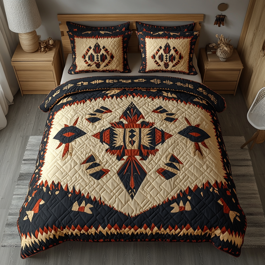 Desert Echoes 3-Piece Quilted Bedding Set NCU0DK3037 – Vantique