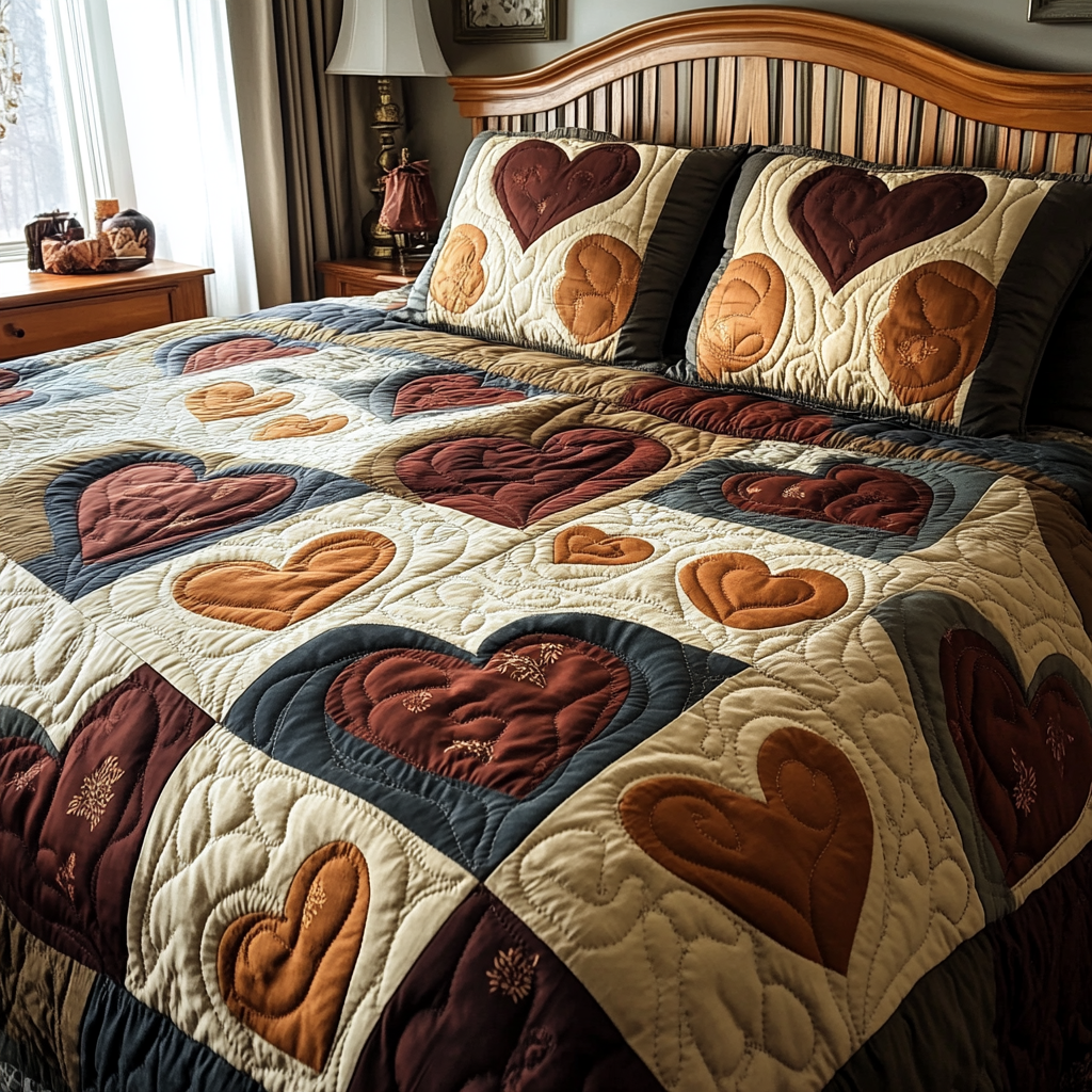 Embrace Elegance 3-Piece Quilted Bedding Set NCU0TH1931 – Vantique