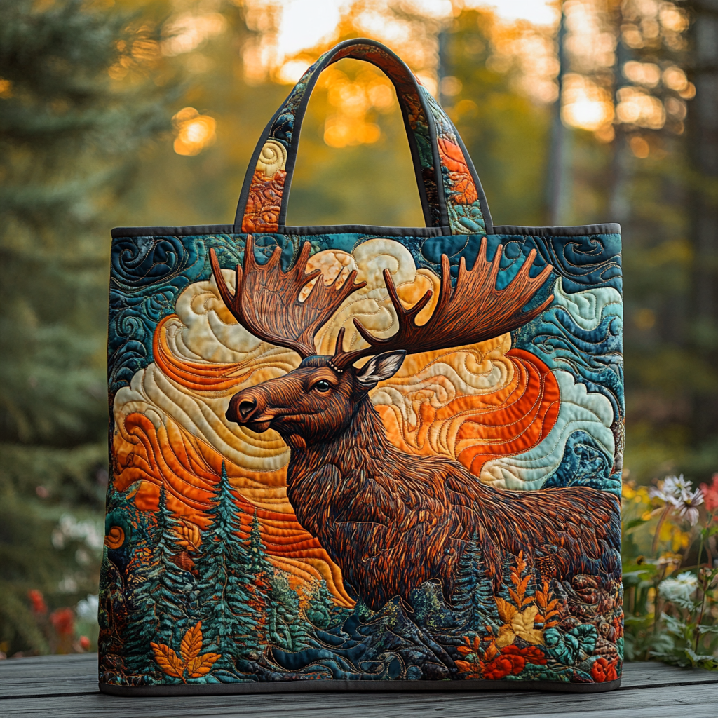 Noble Moose Quilted Tote Bag NCU0DK9790 – Vantique