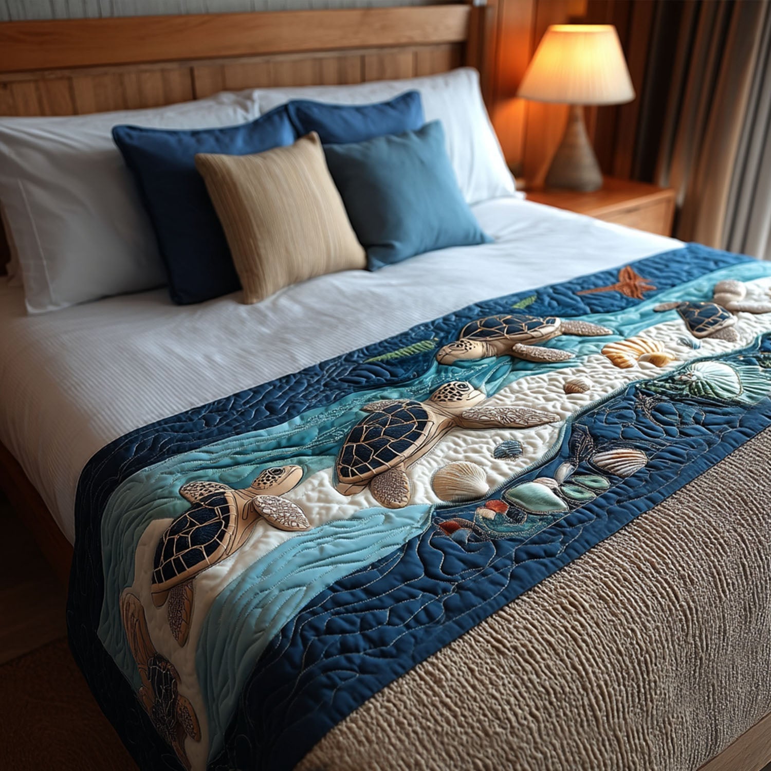 Slow Traveler Quilted Bed Runner NCU0PT8020 – Vantique