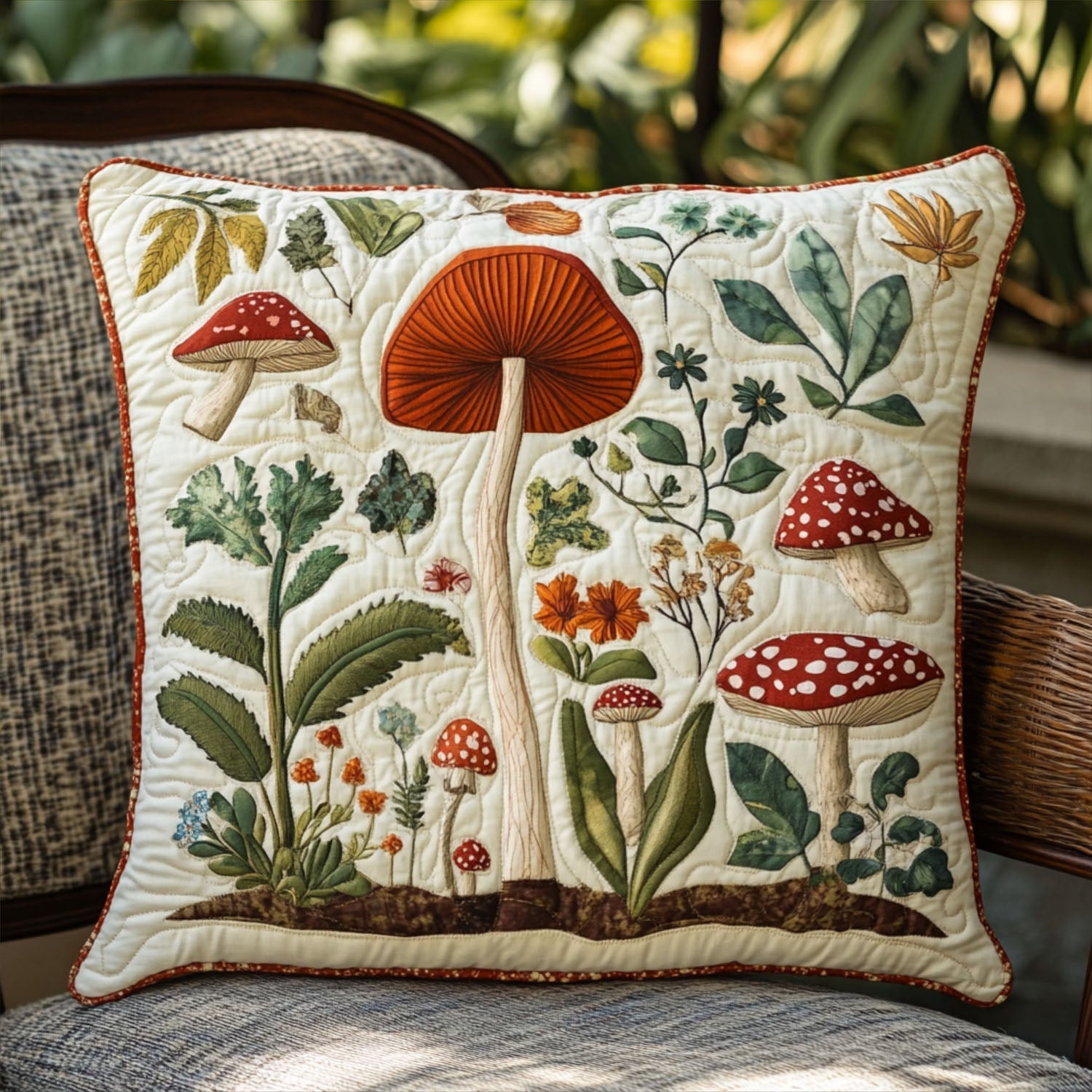 Spore Blossoms Quilted Pillow Case NCU0PT7178 – Vantique