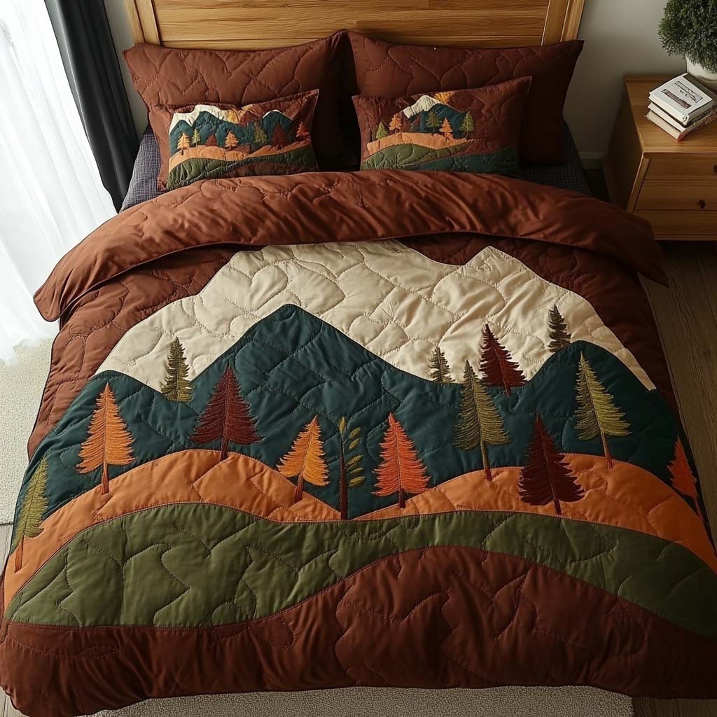 Alpine Retreat 3-Piece Quilted Bedding Set NCU0NT7628 – Vantique