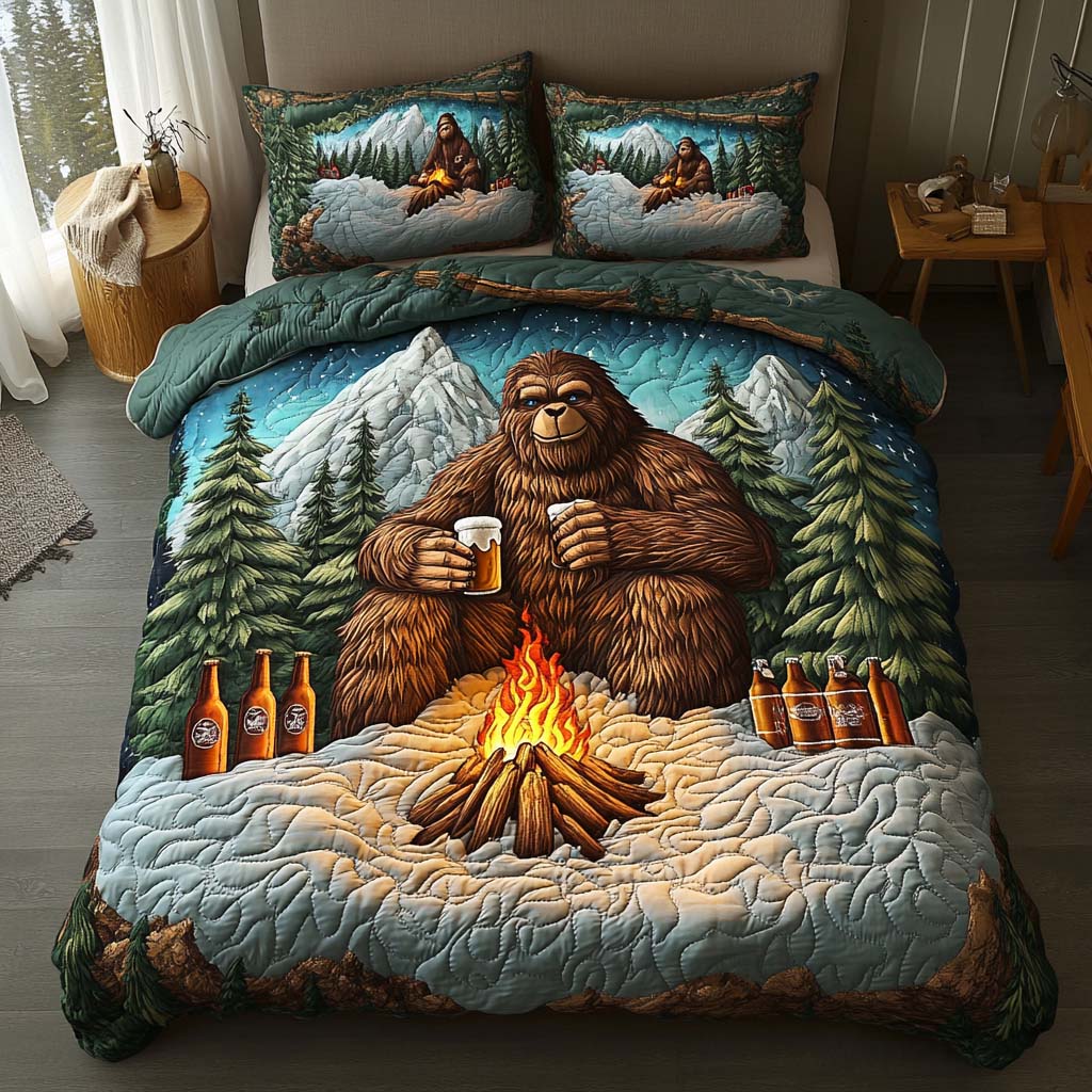 Alpine Sips 3-Piece Quilted Bedding Set NCU0NT8005 – Vantique