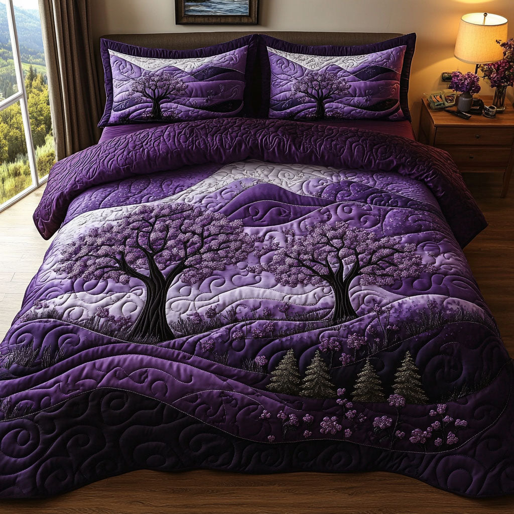 Amethyst Valley 3-Piece Quilted Bedding Set NCU0PT7077 – Vantique