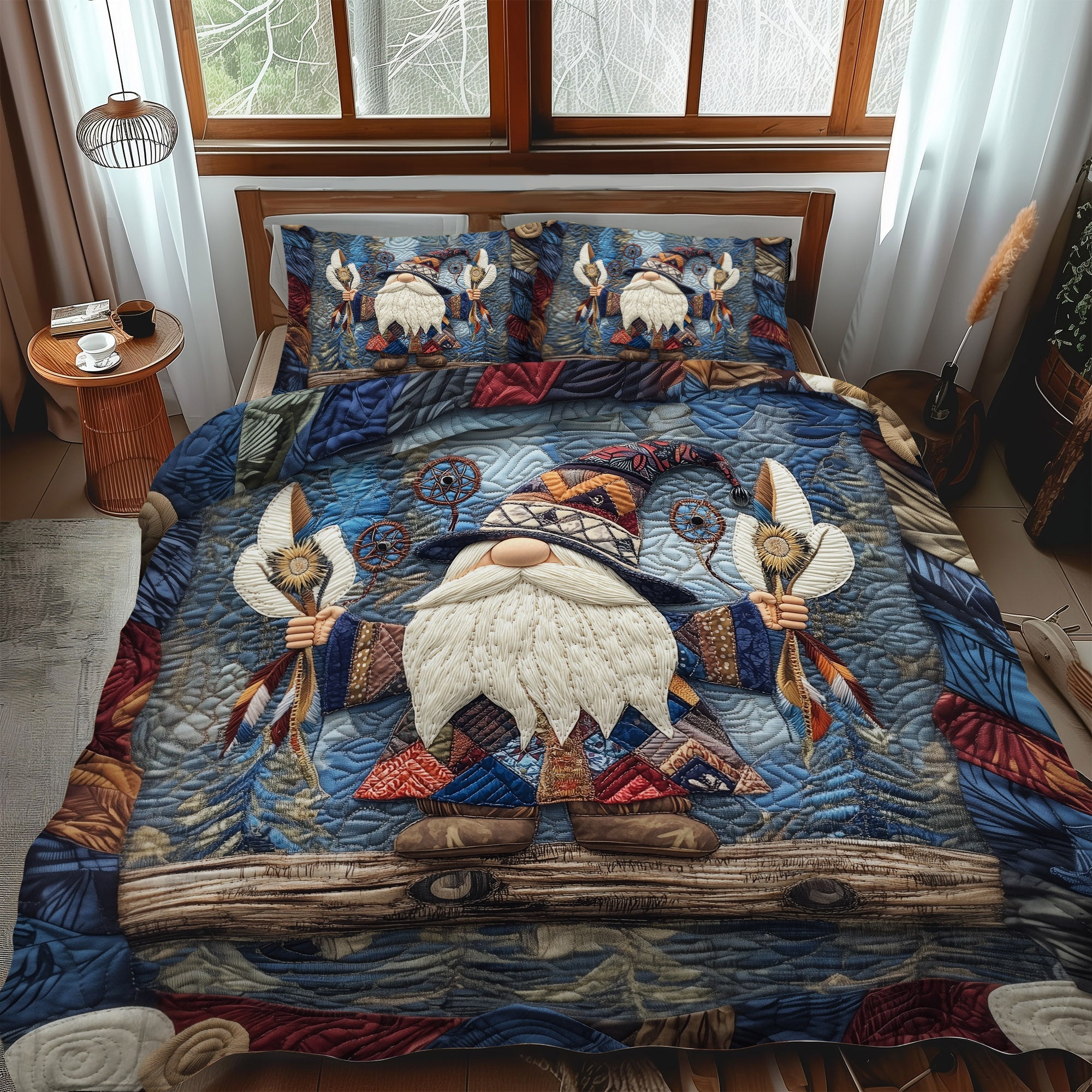 Ancient Echo 3-Piece Quilted Bedding Set NCU0PT2760 – Vantique