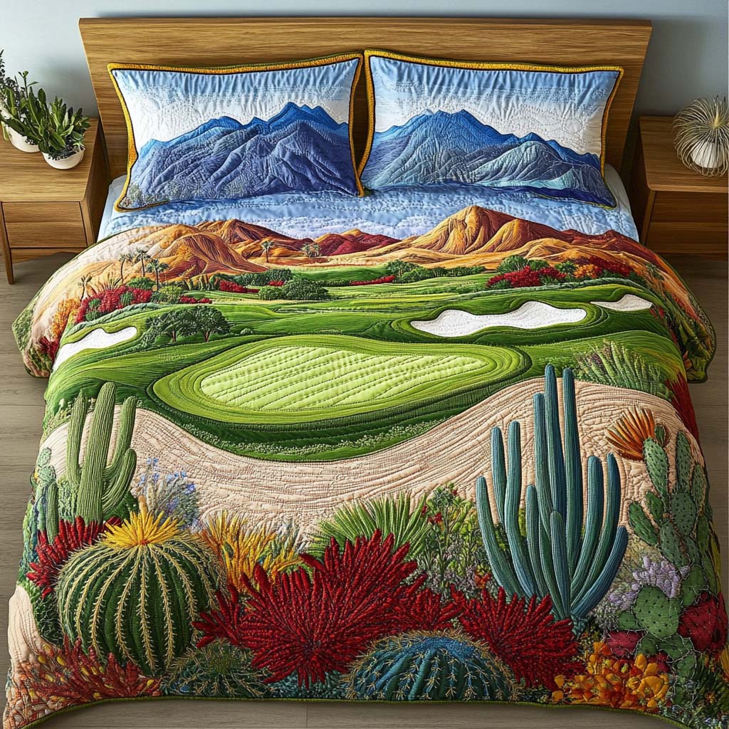 Arizona Golf Horizon 3-Piece Quilted Bedding Set NCU0NT7548 – Vantique