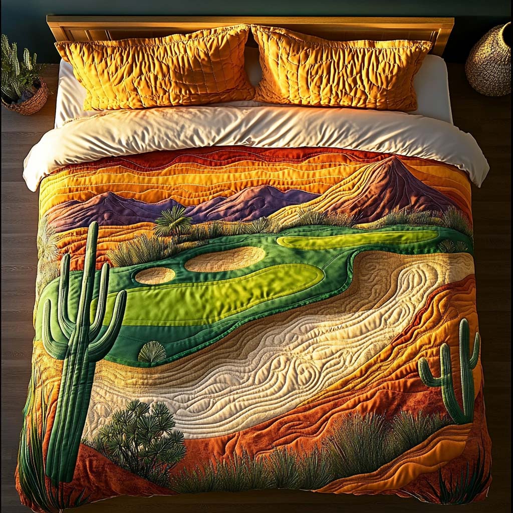 Arizona Golf Rangeview 3-Piece Quilted Bedding Set NCU0NT7555 – Vantique