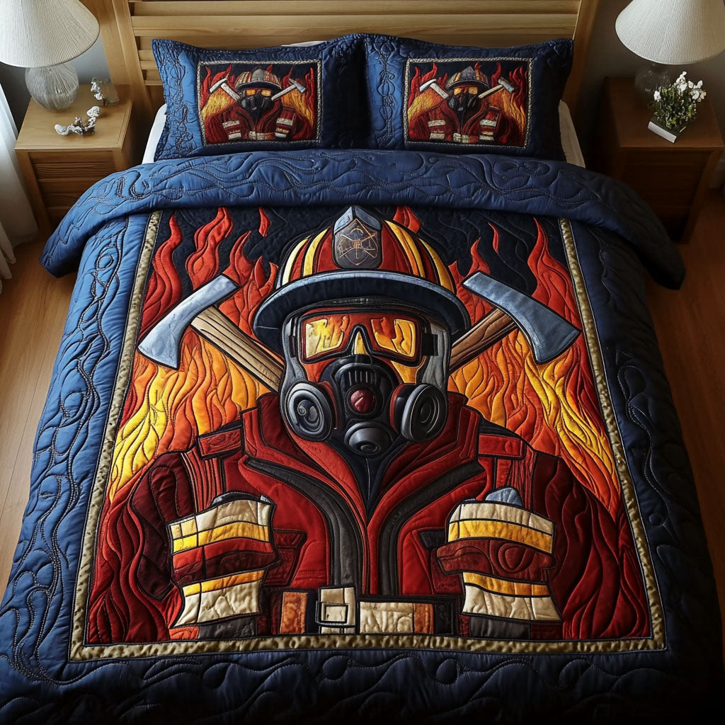 Axe Guardian 3-Piece Quilted Bedding Set NCU0NT2950 – Vantique