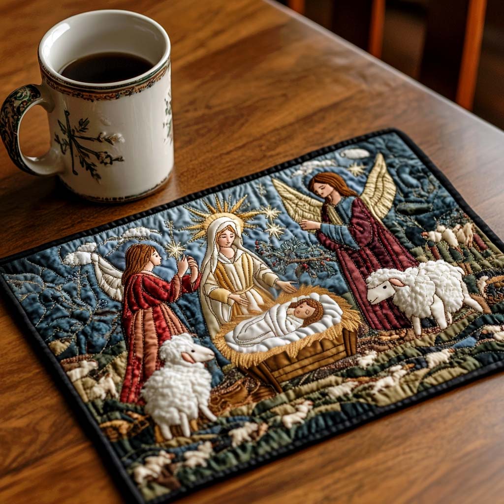Bethlehem Starlight Quilted Placemat NCU0NT1472 – Vantique