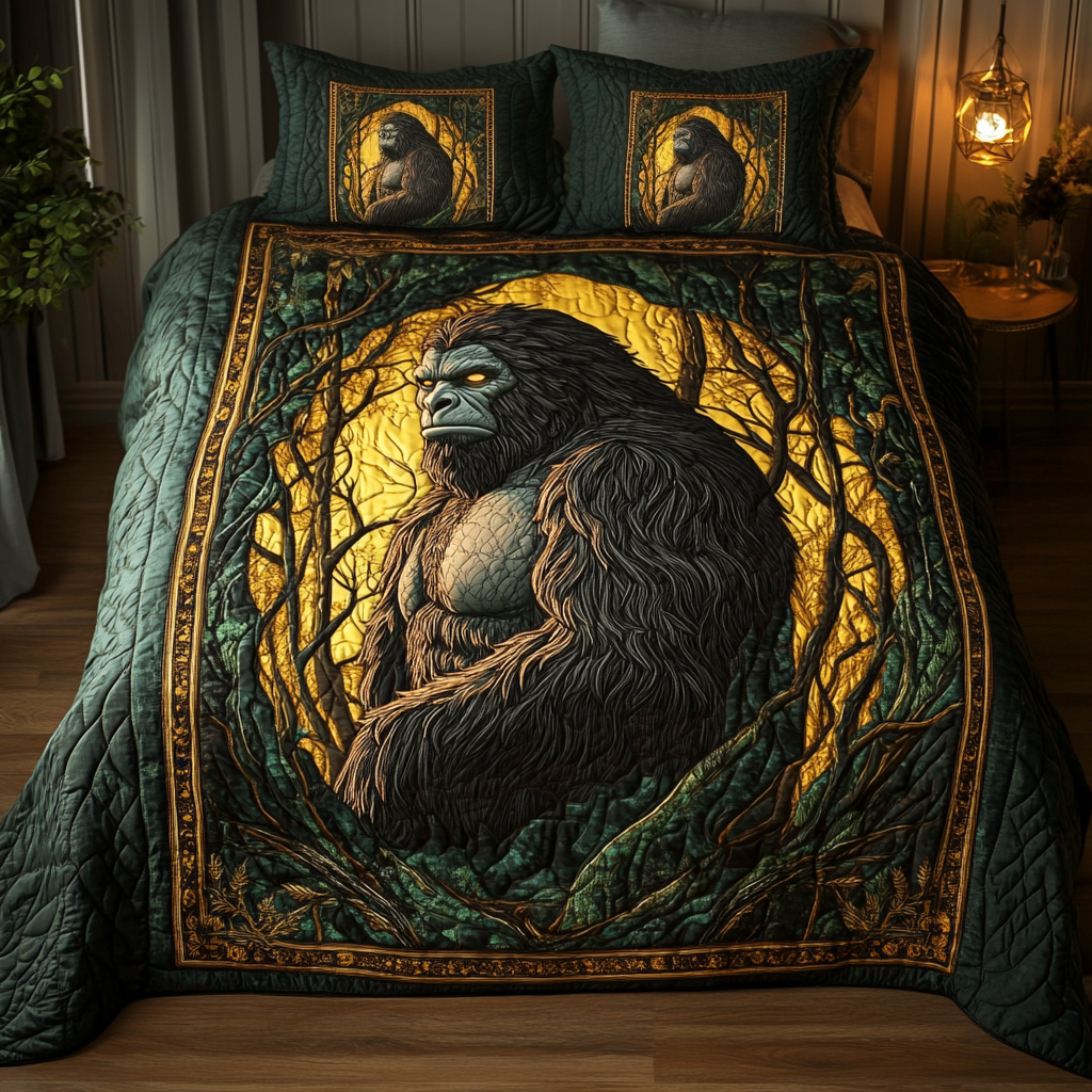 Bigfoot Enchanted Moon 3-Piece Quilted Bedding Set NCU0NT3283 – Vantique
