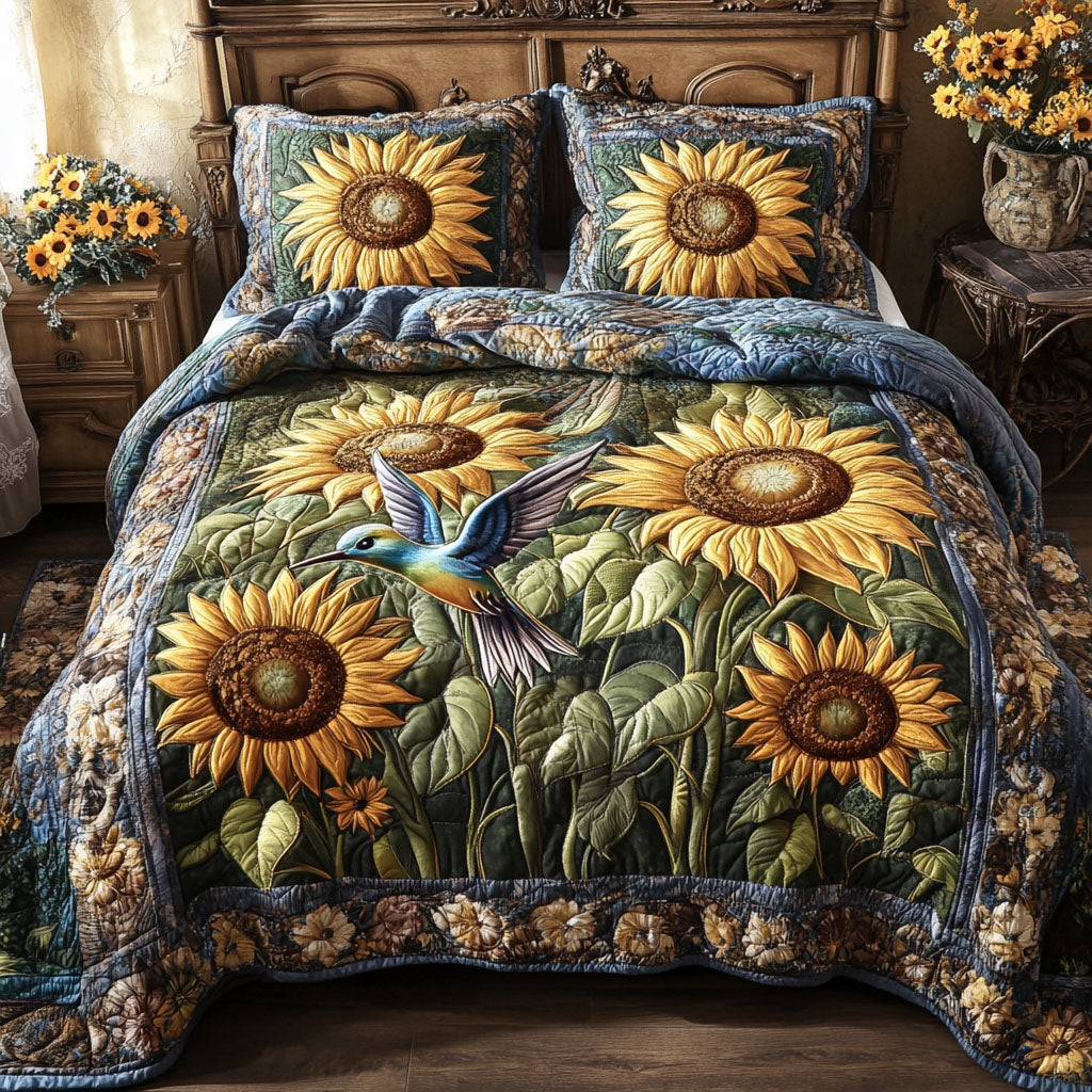 Bird and Bloom 3-Piece Quilted Bedding Set NCU0NT3339 – Vantique
