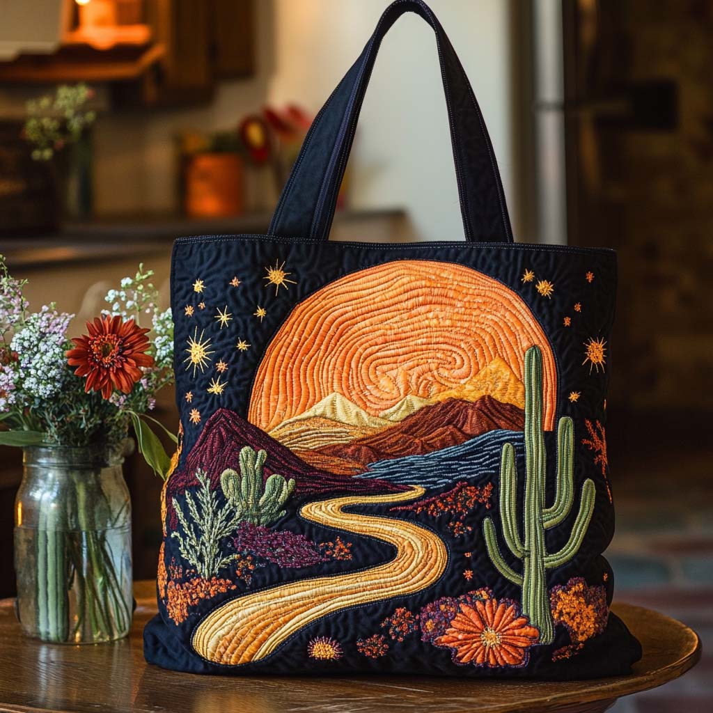Blooming Cactus Joy Quilted Tote Bag NCU0NT8809 – Vantique