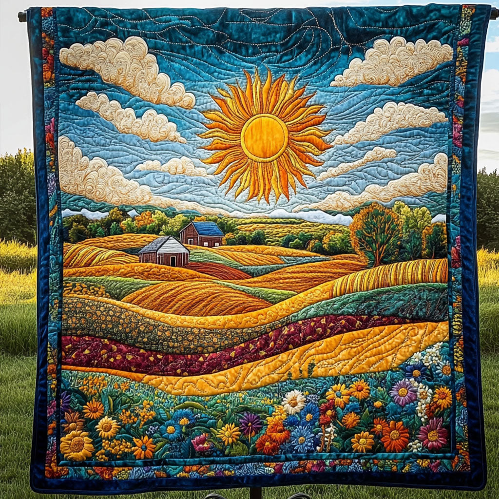 Blooming Fields Quilted Blanket NCU0NT4235 – Vantique