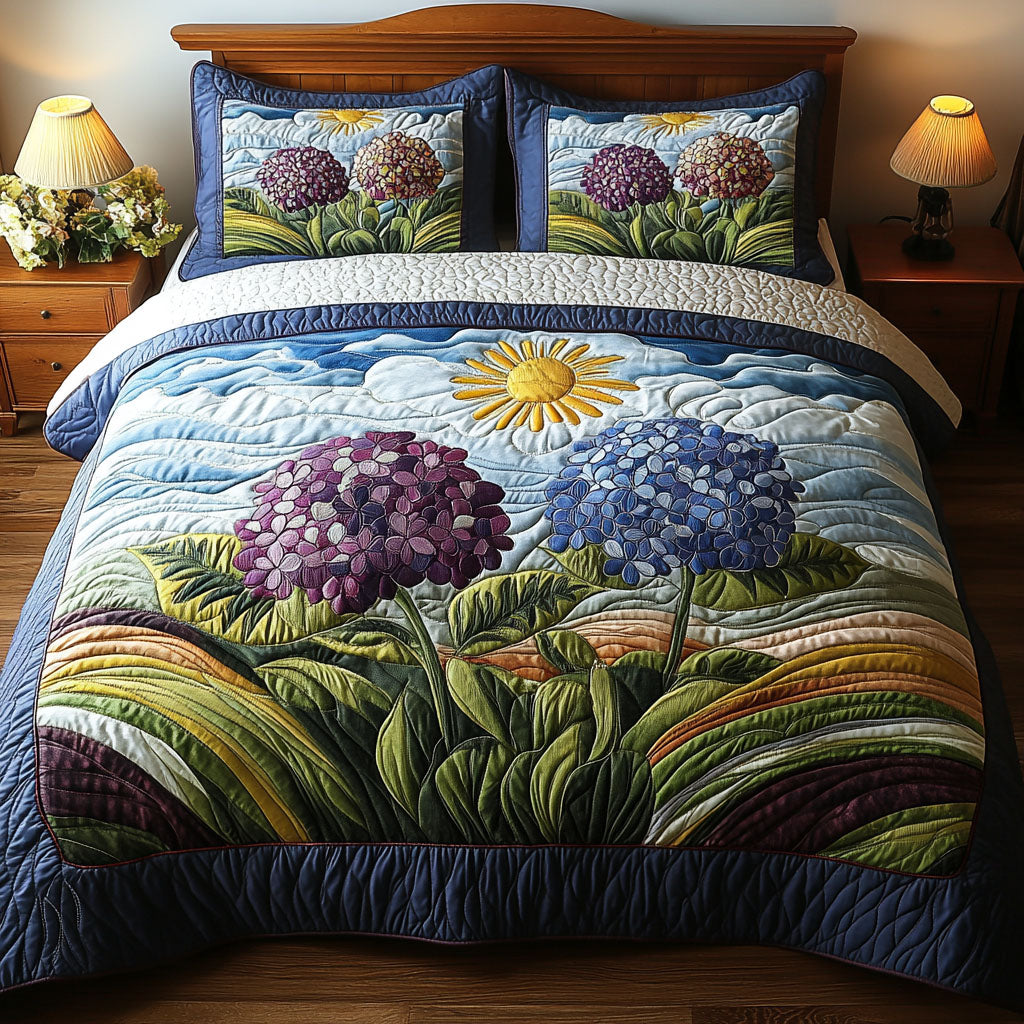 Blossom Tapestry 3-Piece Quilted Bedding Set NCU0PT5749 – Vantique