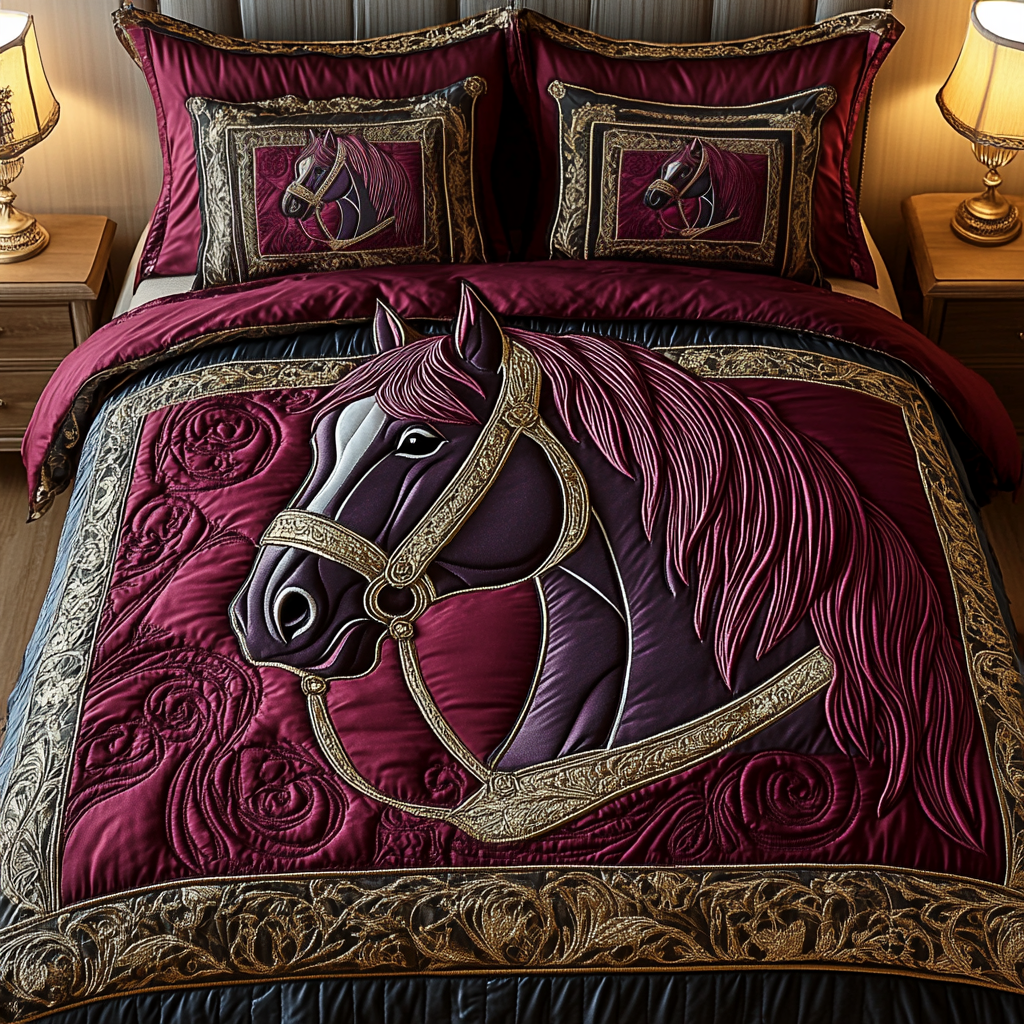 Bold Beauty 3-Piece Quilted Bedding Set NCU0VH1962 – Vantique