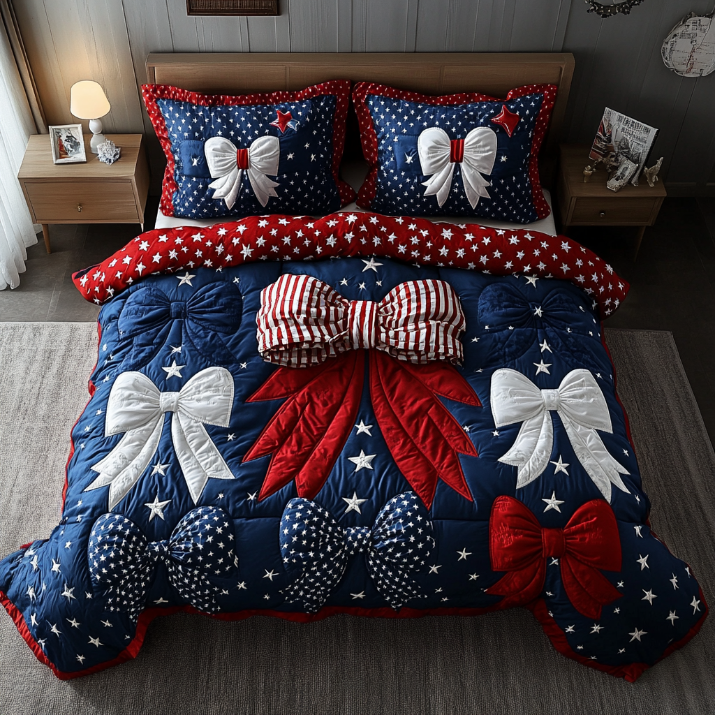 Bold Stripes 3-Piece Quilted Bedding Set NCU0VH5946 – Vantique