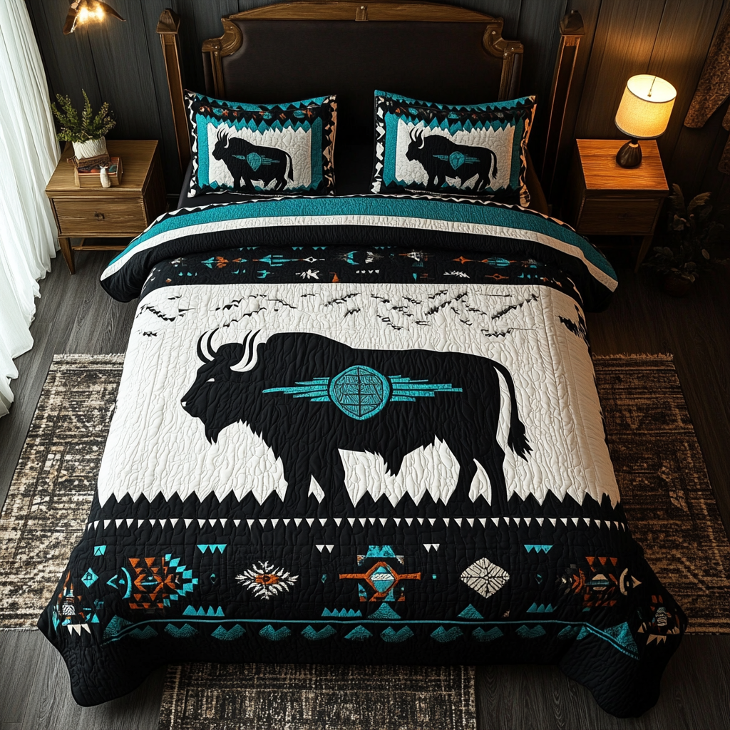 Buffalo Horizon 3-Piece Quilted Bedding Set NCU0DK3218 – Vantique