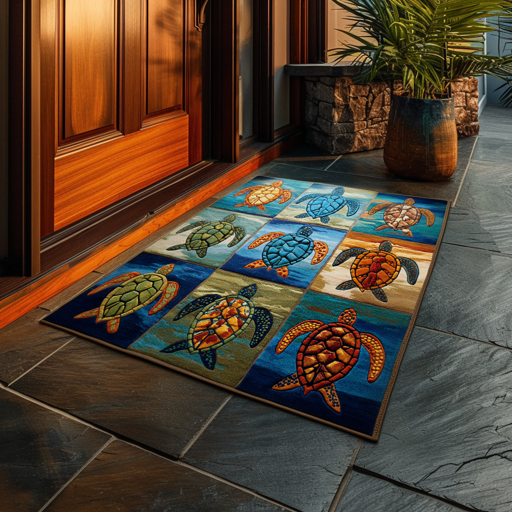 Calm Turtle Doormat NCU0NT10053 – Vantique