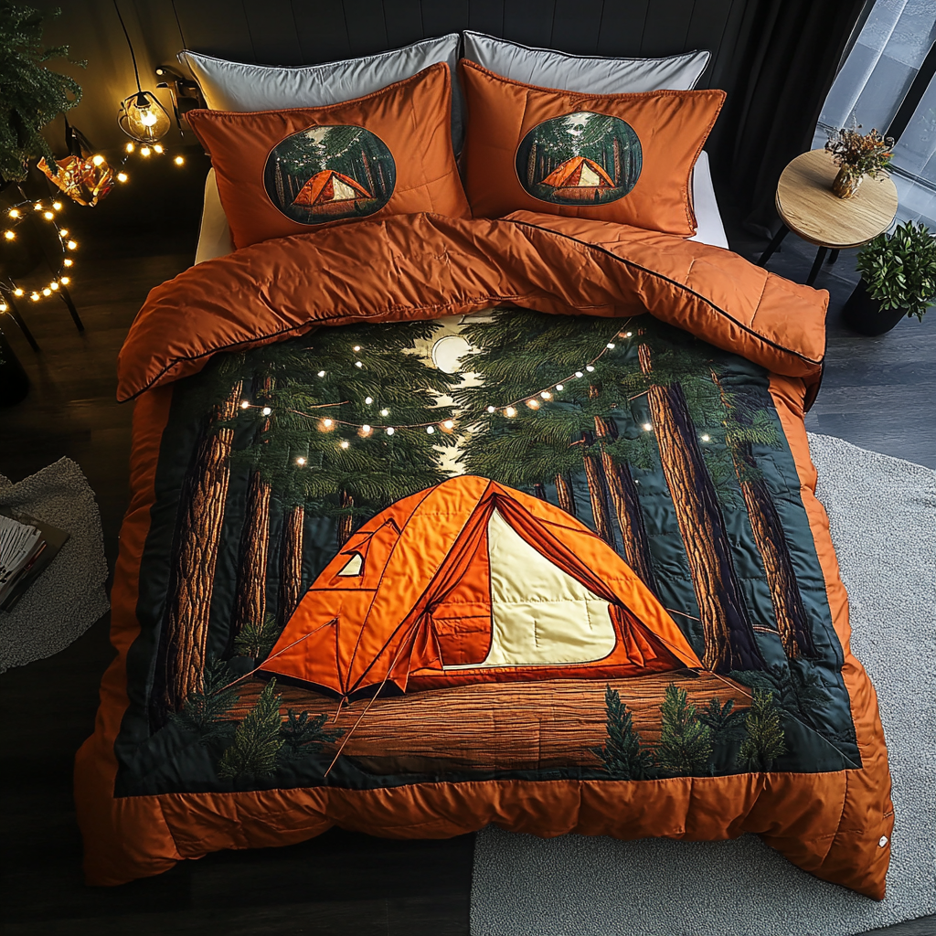 Campfire Nights 3-Piece Quilted Bedding Set NCU0DK3092 – Vantique