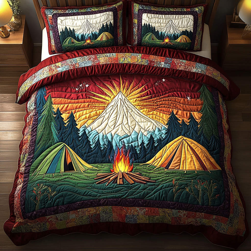 Campfire Nights 3-Piece Quilted Bedding Set NCU0DK5543 – Vantique