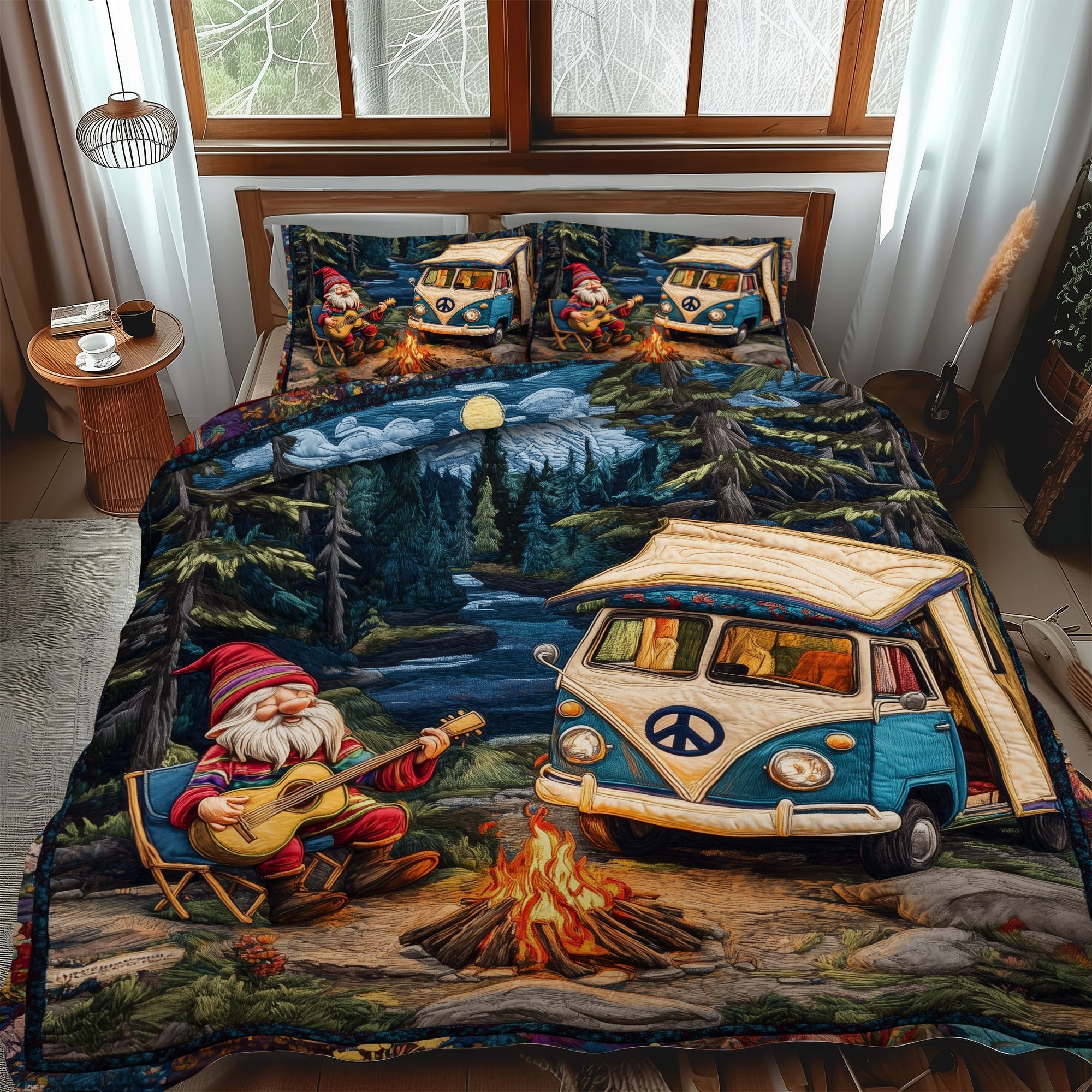 Campfire Tunes 3-Piece Quilted Bedding Set NCU0PT2657 – Vantique