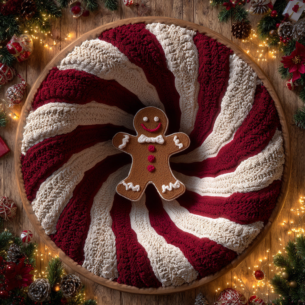 Candy Gingerbread Man Round Carpet NCU0HH1297 – Vantique