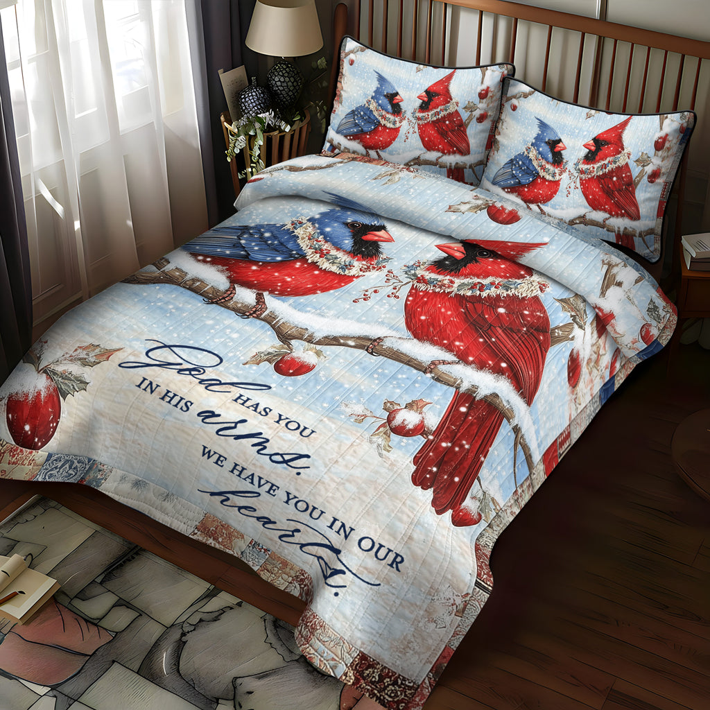 Cardinal Cuddle 3-Piece Quilted Bedding Set NCU0TL1494 – Vantique