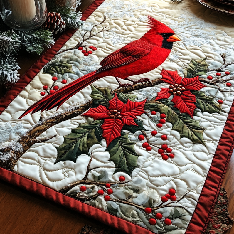 Cardinal Noel Elegance Quilted Table Runner NCU0DV1058 – Vantique