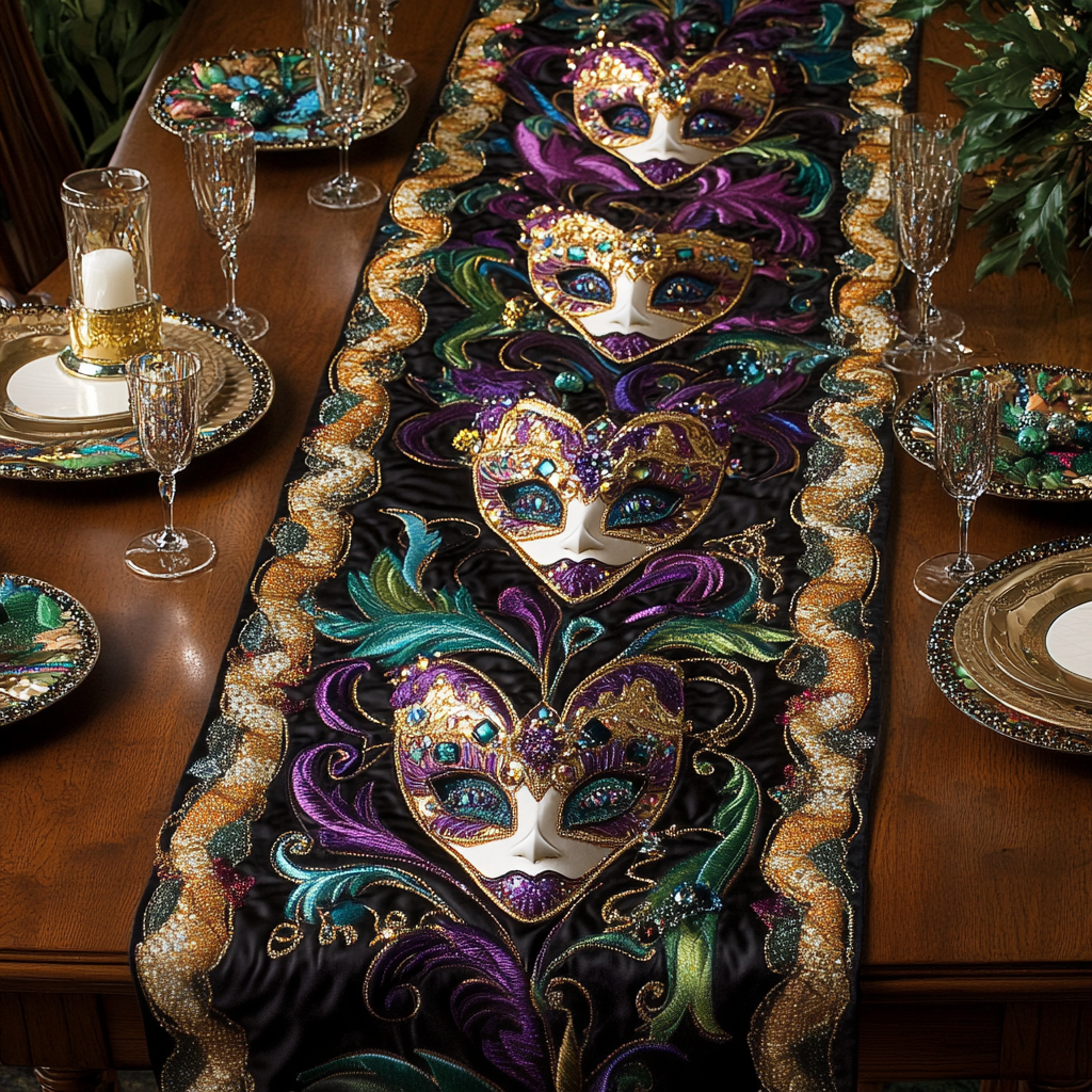 Carnival Charm Quilted Table Runner NCU0VH2600 – Vantique