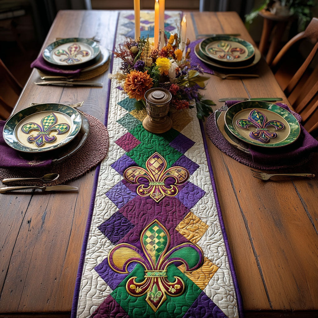 Carnival Diamond Quilted Table Runner NCU0PT10961 – Vantique