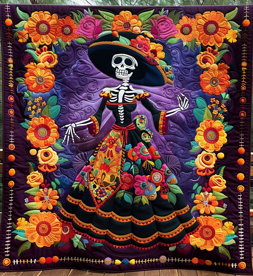 Catrina Garden Quilted Blanket NCU0DV1792 – Vantique