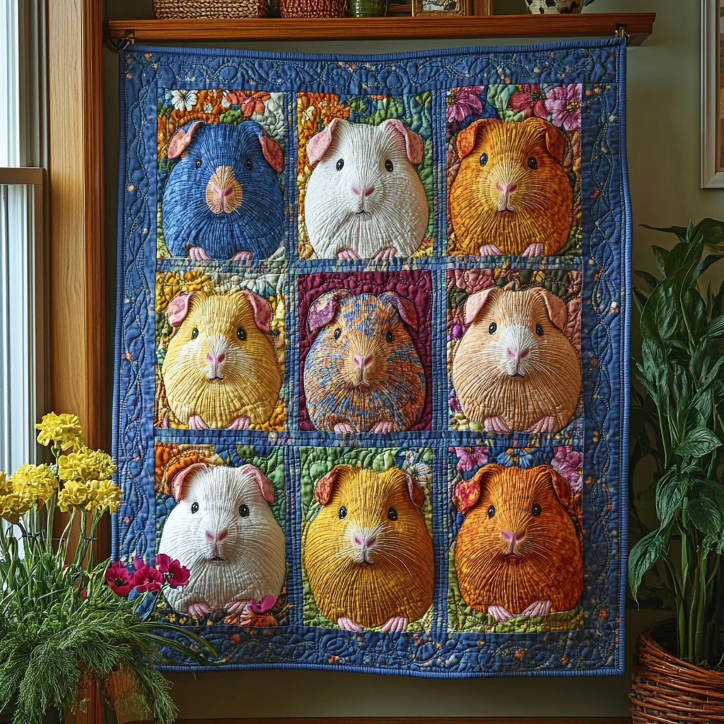 Cavy Wonderland Quilted Blanket NCU0DV4036 – Vantique