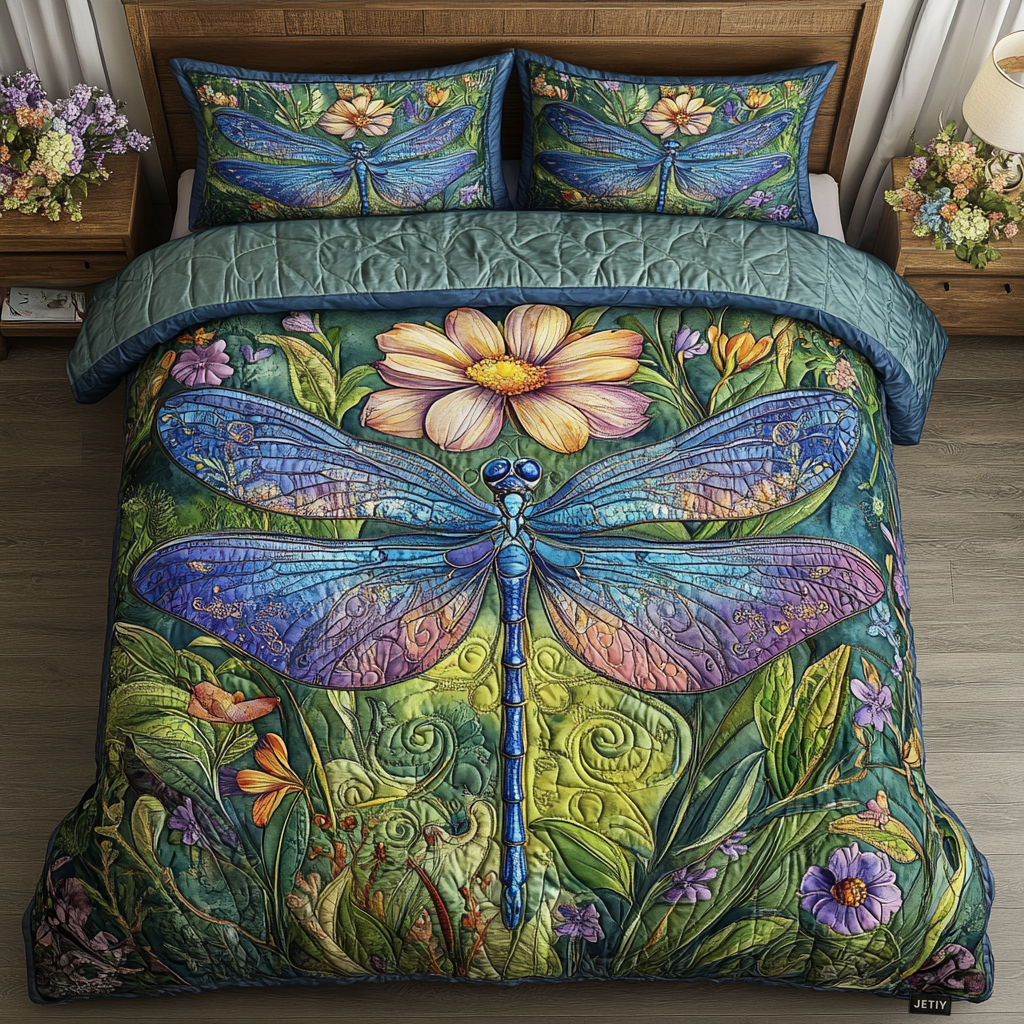 Celestial Flyer 3-Piece Quilted Bedding Set NCU0DK2304 – Vantique