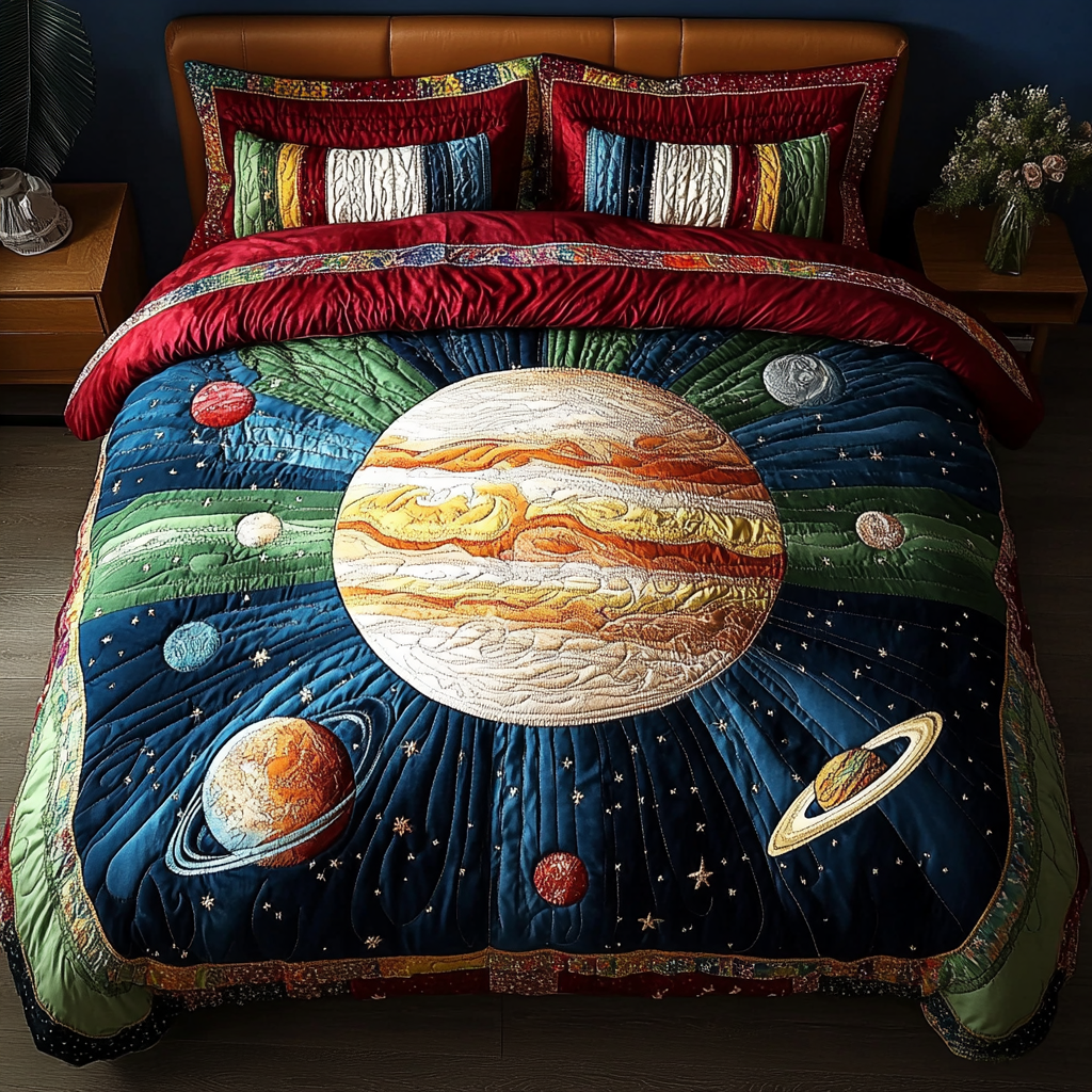 Celestial Harmony 3-Piece Quilted Bedding Set NCU0DK4482 – Vantique