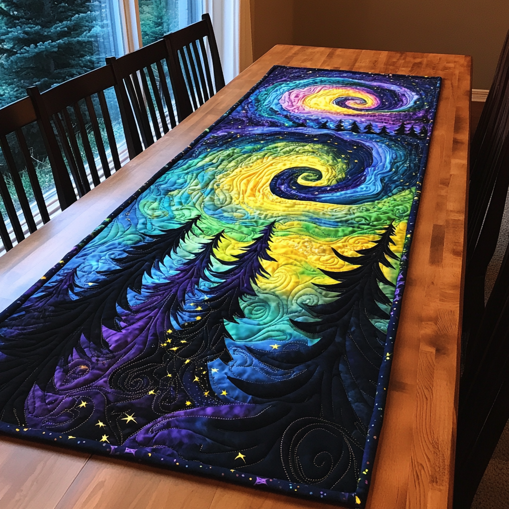 Celestial Path Quilted Table Runner NCU0DK8935 – Vantique