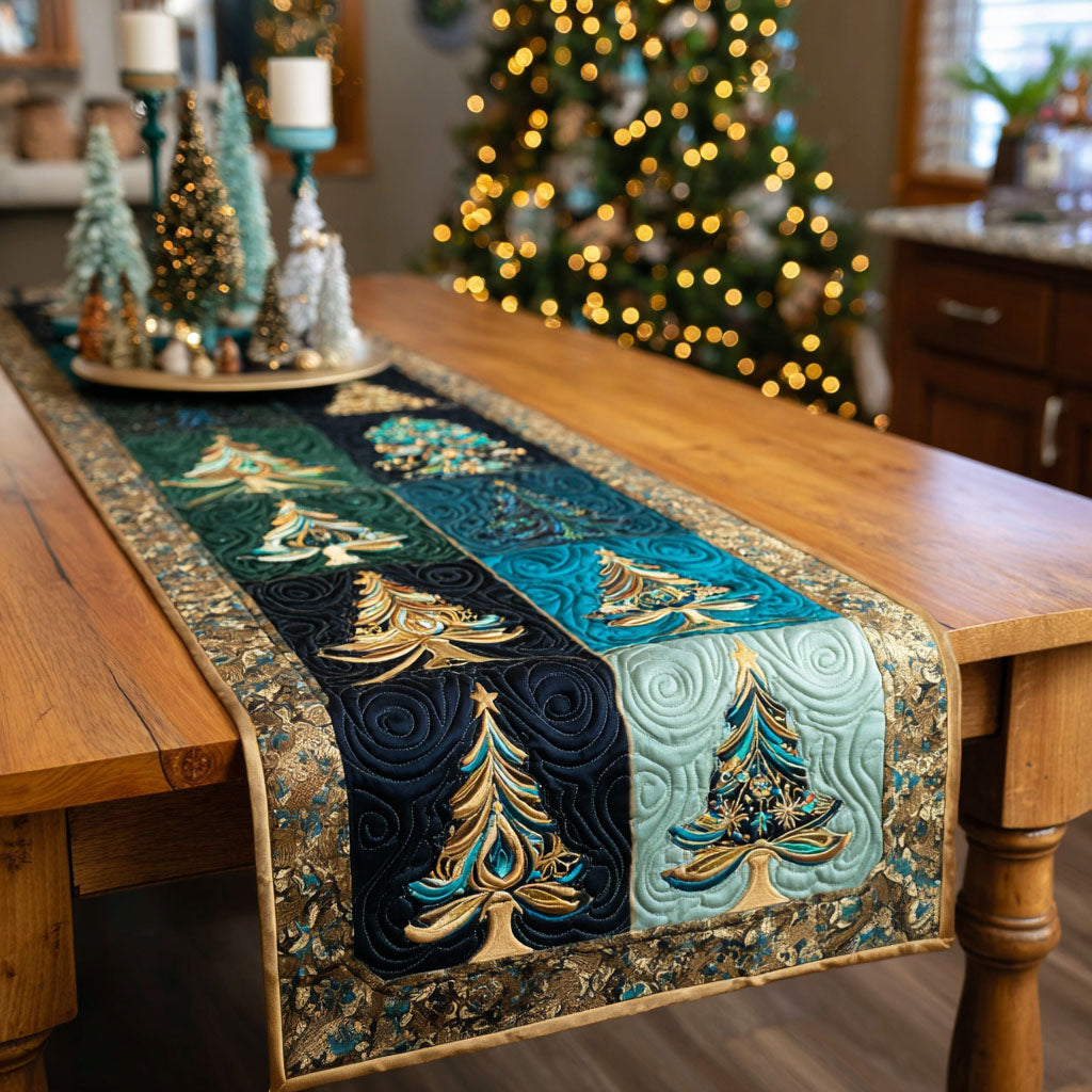 Celestial Pines Quilted Table Runner NCU0TV725 – Vantique