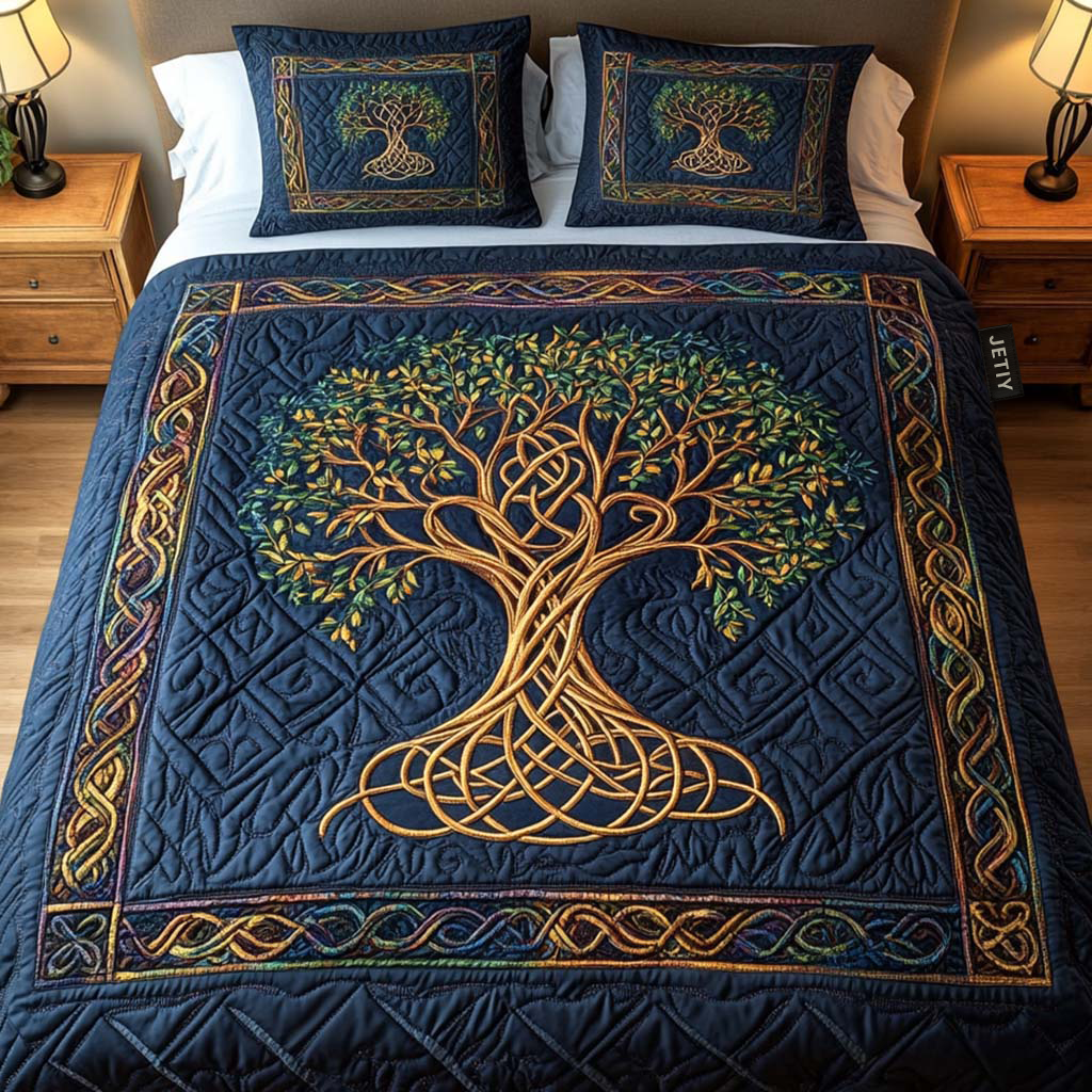 Celtic Roots 3-Piece Quilted Bedding Set NCU0NT2258 – Vantique