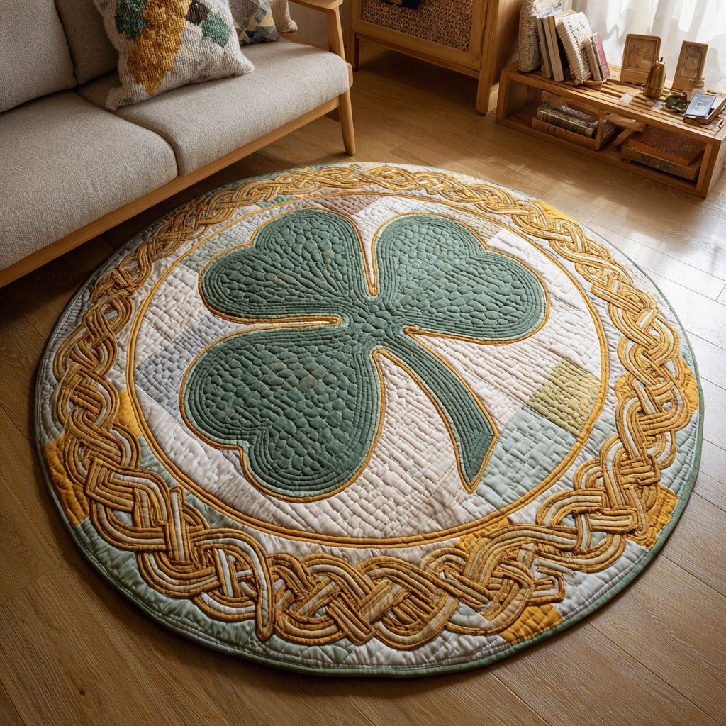 Celtic Knot Halo Quilted Round Mat NCU0HH1697 – Vantique
