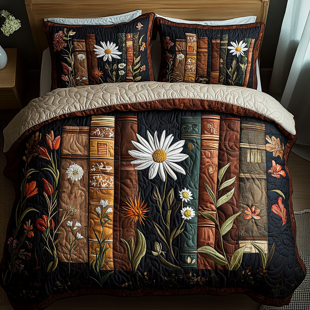 Chapter Glow 3-Piece Quilted Bedding Set NCU0DV5772 – Vantique