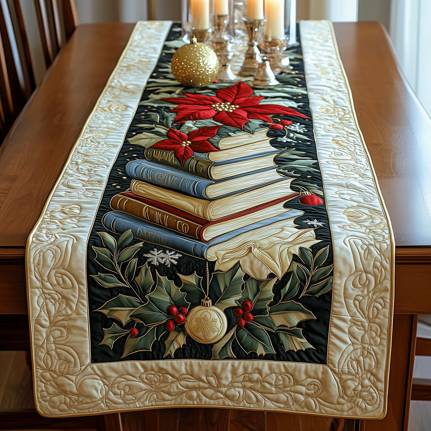 Christmas Chapters Quilted Table Runner NCU0TH2312 – Vantique