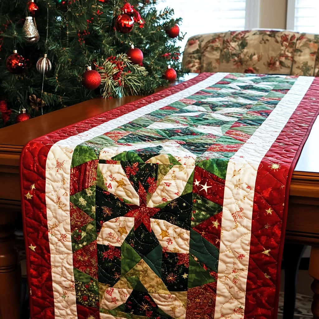Christmas Eve Glow Quilted Table Runner NCU0PT1823 – Vantique