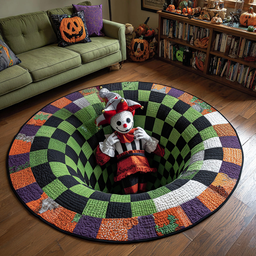 Clown Chamber Quilted Round Mat NCU0DV7632 – Vantique