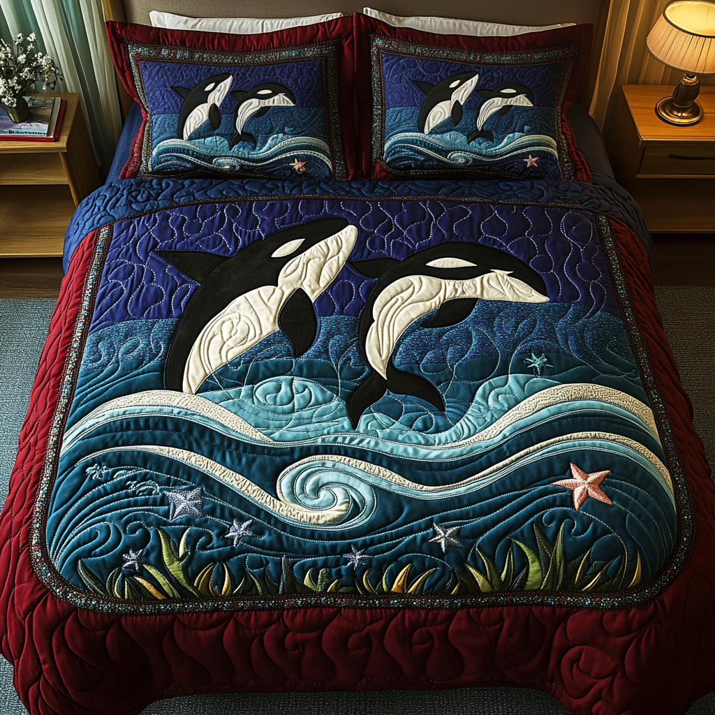 Coastal Predator 3-Piece Quilted Bedding Set NCU0DK2388 – Vantique