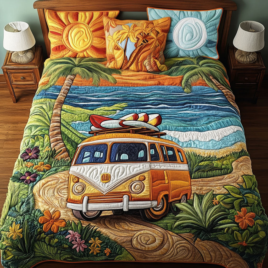 Coastal Road 3-Piece Quilted Bedding Set NCU0PT6008 – Vantique
