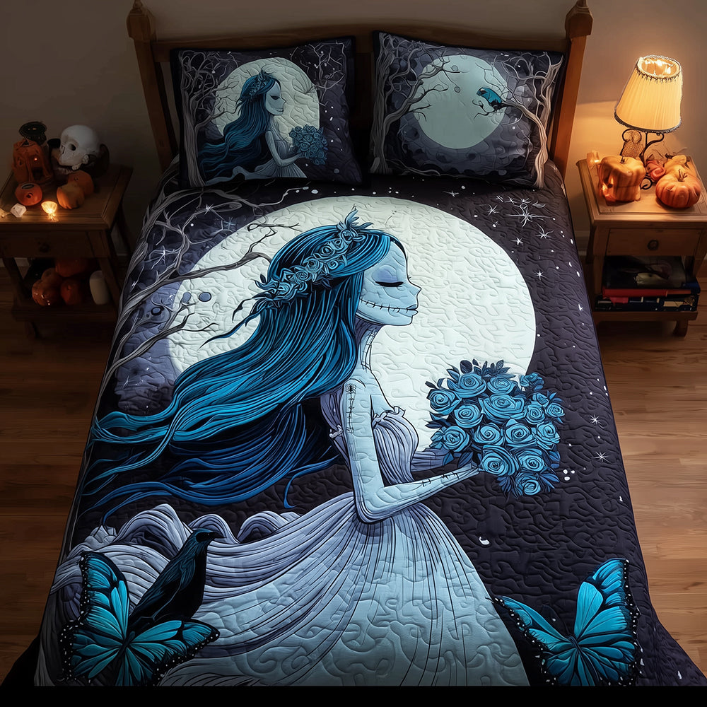 Corpse Bride 3-Piece Quilted Bedding Set NCU0TH3213 – Vantique