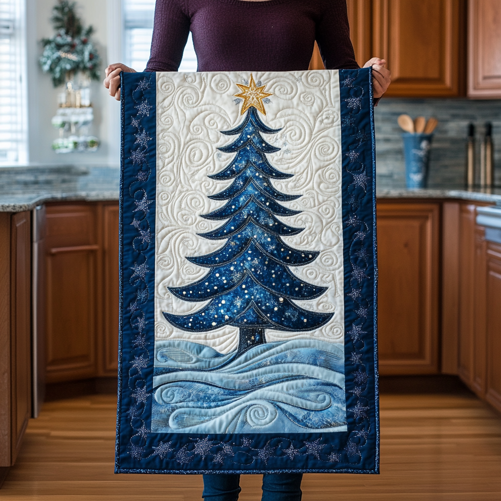 Cozy Christmas Tree Quilted Table Runner NCU0TH2266 – Vantique