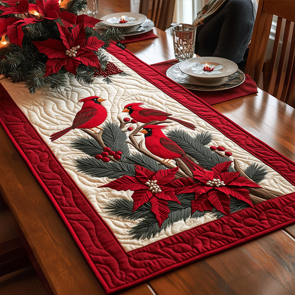 Crimson Wings Quilted Table Runner NCU0TH1915 – Vantique