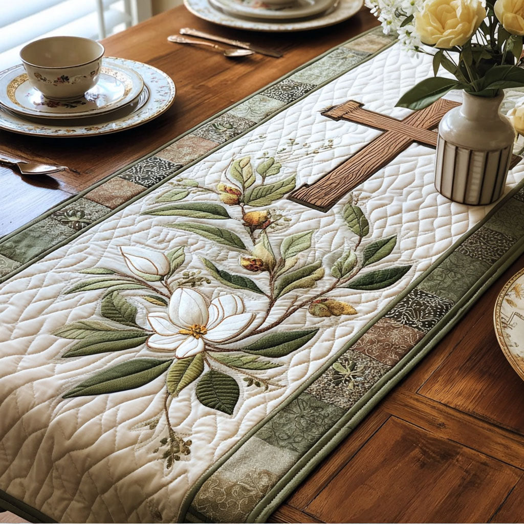 Cross of the Holy Spirit Quilted Table Runner NCU0PT7554 – Vantique