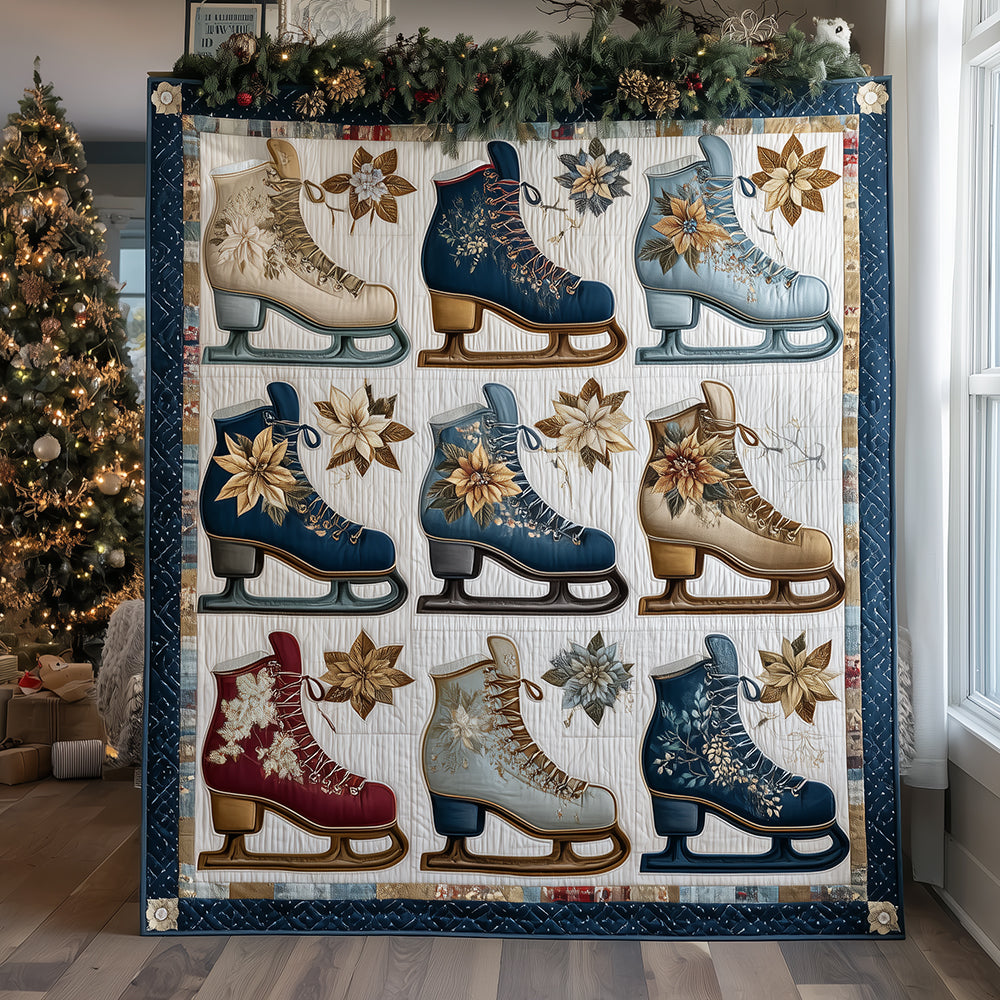 Crystal Skates Quilted Blanket NCU0TH3576 – Vantique